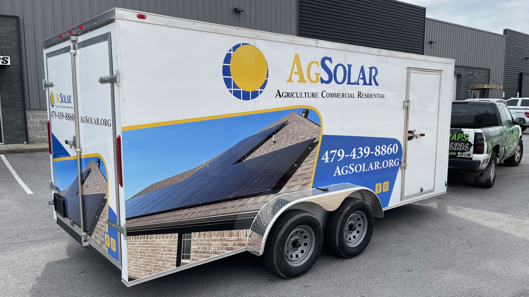AG Solar Trailer Wrap - Raptor Wrap & Sign