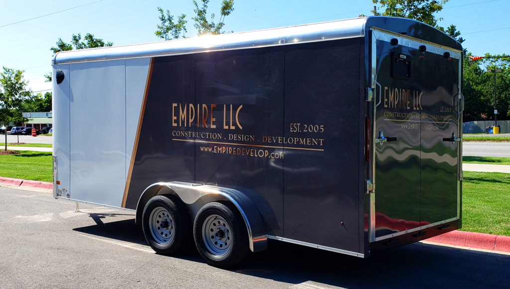 Empire Construction Trailer Wrap - Raptor Wrap & Sign