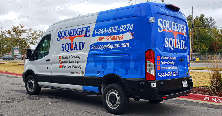 Squeegee Squad Fleet - Raptor Wrap & Sign