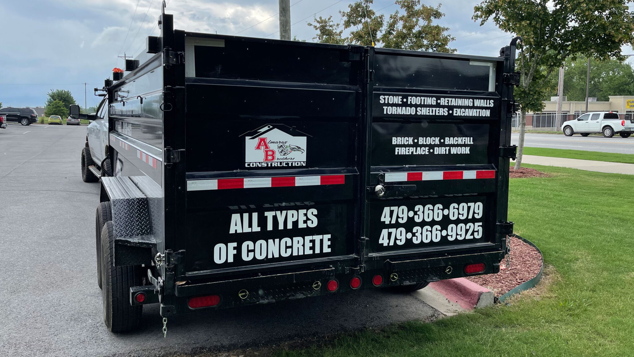 Almarez Brothers Construction Trailer Decals - Raptor Wrap & Sign